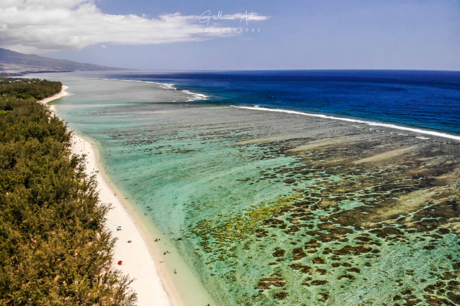 Le Lagon de l'Ermitage depuis les airs - Guillaume Astruc Photography